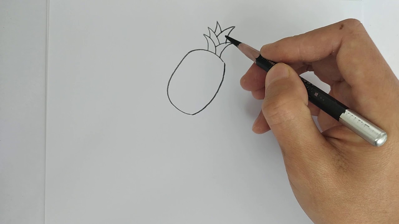 How to draw ananas - YouTube