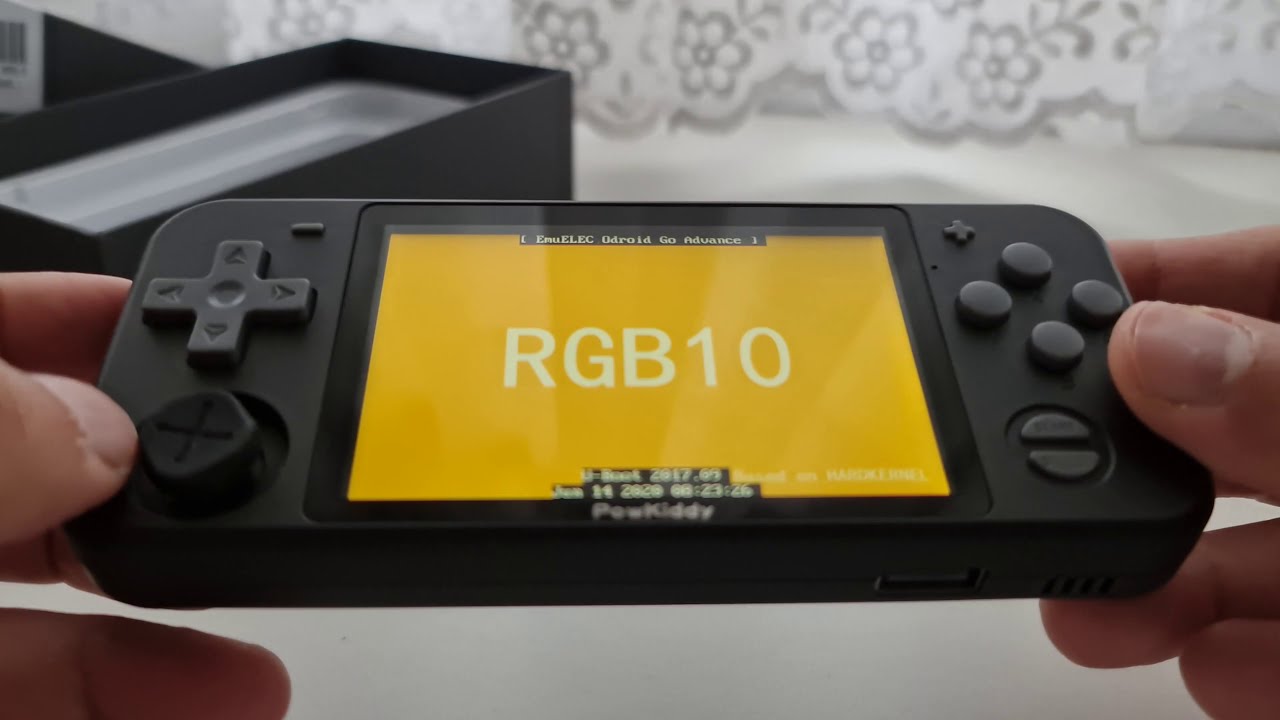 Powkiddy RGB10 black unboxing - YouTube