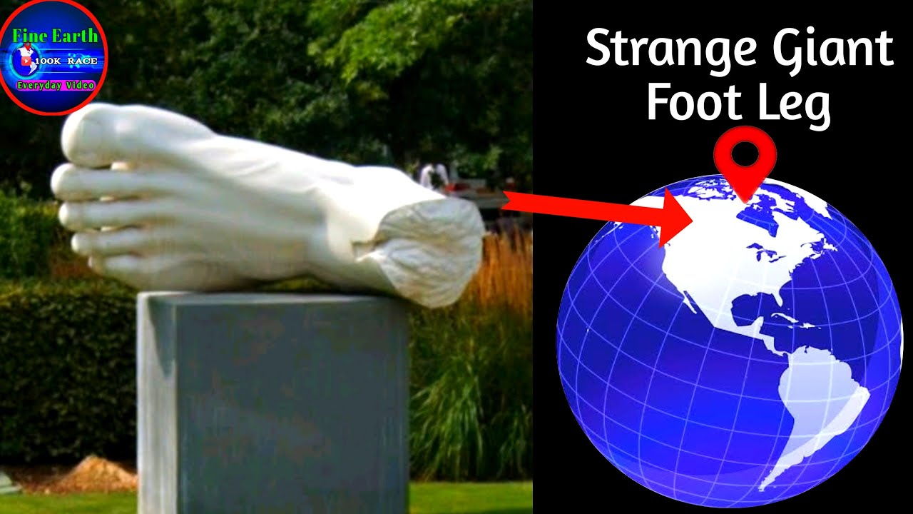 I Found A Strange REAL GIANT FOOT LEG on Google Earth ! 😰 - YouTube