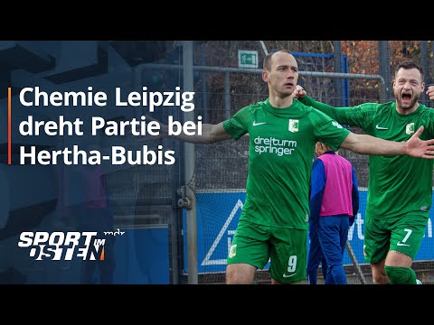 Chemie Leipzig dreht Partie bei Hertha-Bubis | Sport im Osten | MDR