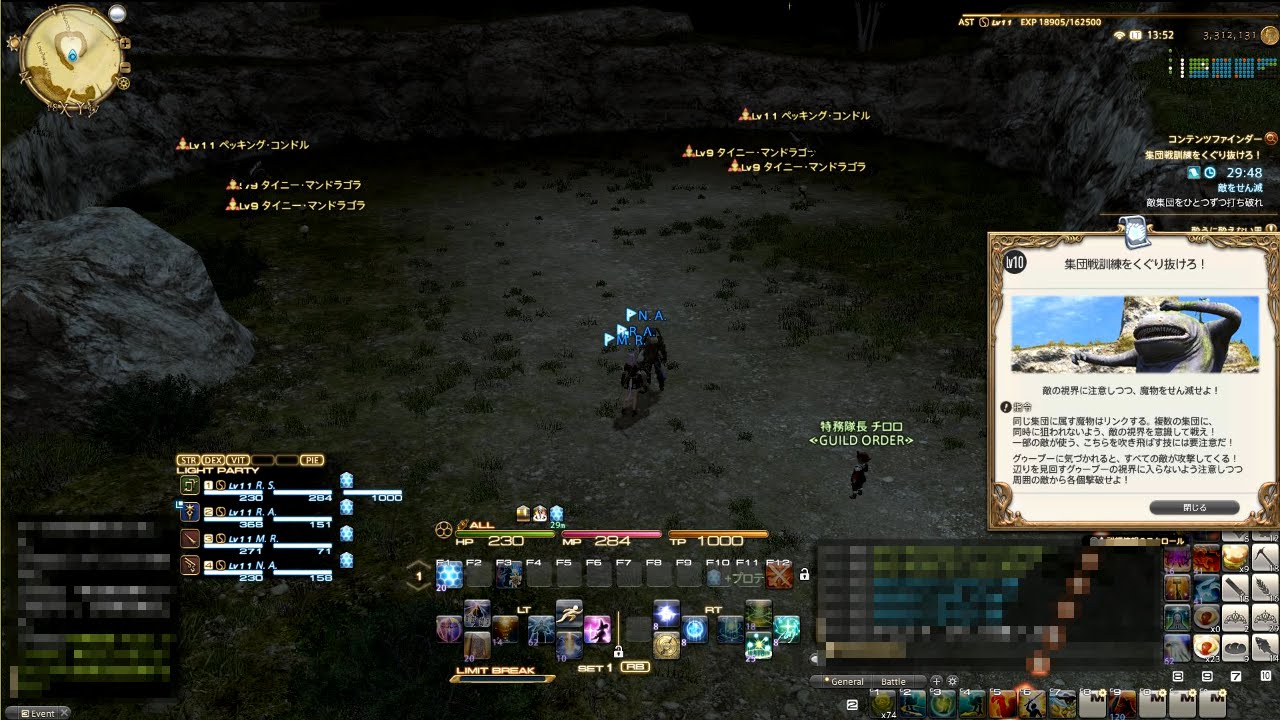 【FF14 蒼天のイシュガルド】占星術師でいくギルドオーダー ～集団戦訓練をくぐり抜けろ！～ HEAVENSWARD Machinist ...