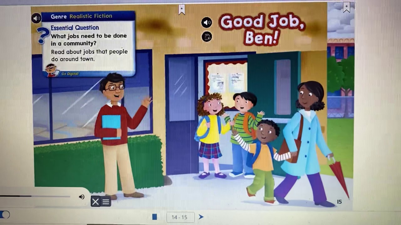 Wonders Grade 1 Unit 2 Week 1 : Good Job, Ben! - YouTube
