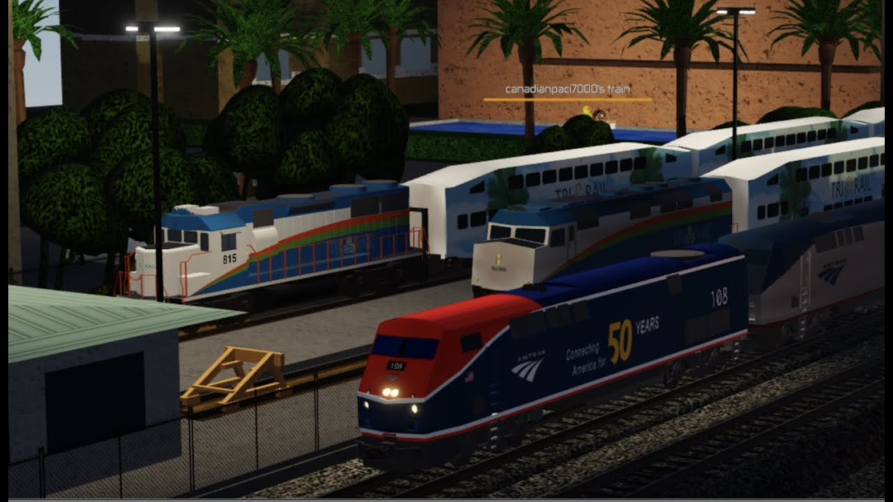 TRI-RAIL CORRIDOR! Roblox Miami - West Palm Beach CSX 911, 3194, 1776 ...