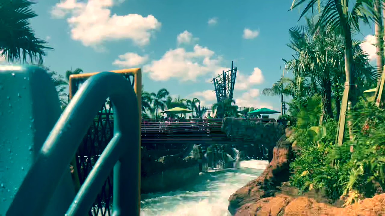 Infinity Falls Official POV and Walkthrough SeaWorld Orlando - YouTube