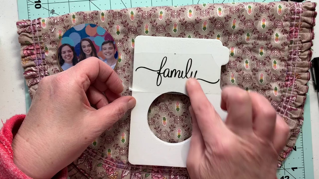 Watch me transform Dollar Tree camera frame into family gift - YouTube