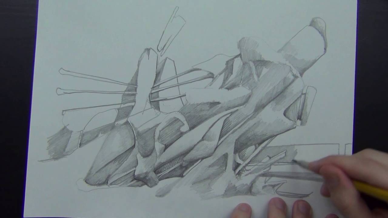 Abstract Pencil Drawing