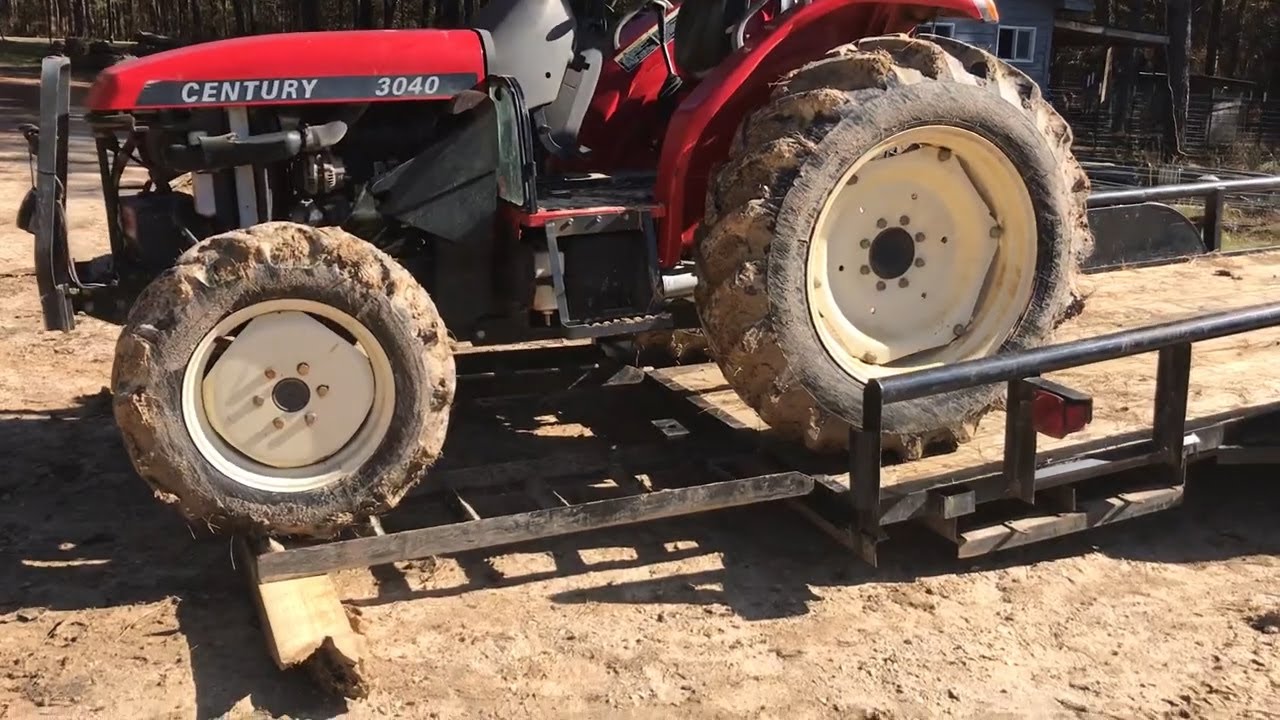 Changing the Hydraulic Oil and Filter Century 3040 Tractor - YouTube