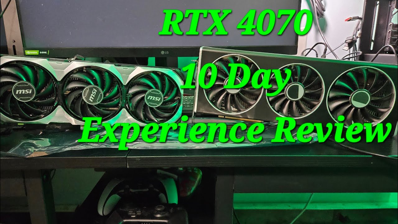 Nvidia RTX 4070 10 Day Review Vs The AMD RX 7800XT - YouTube