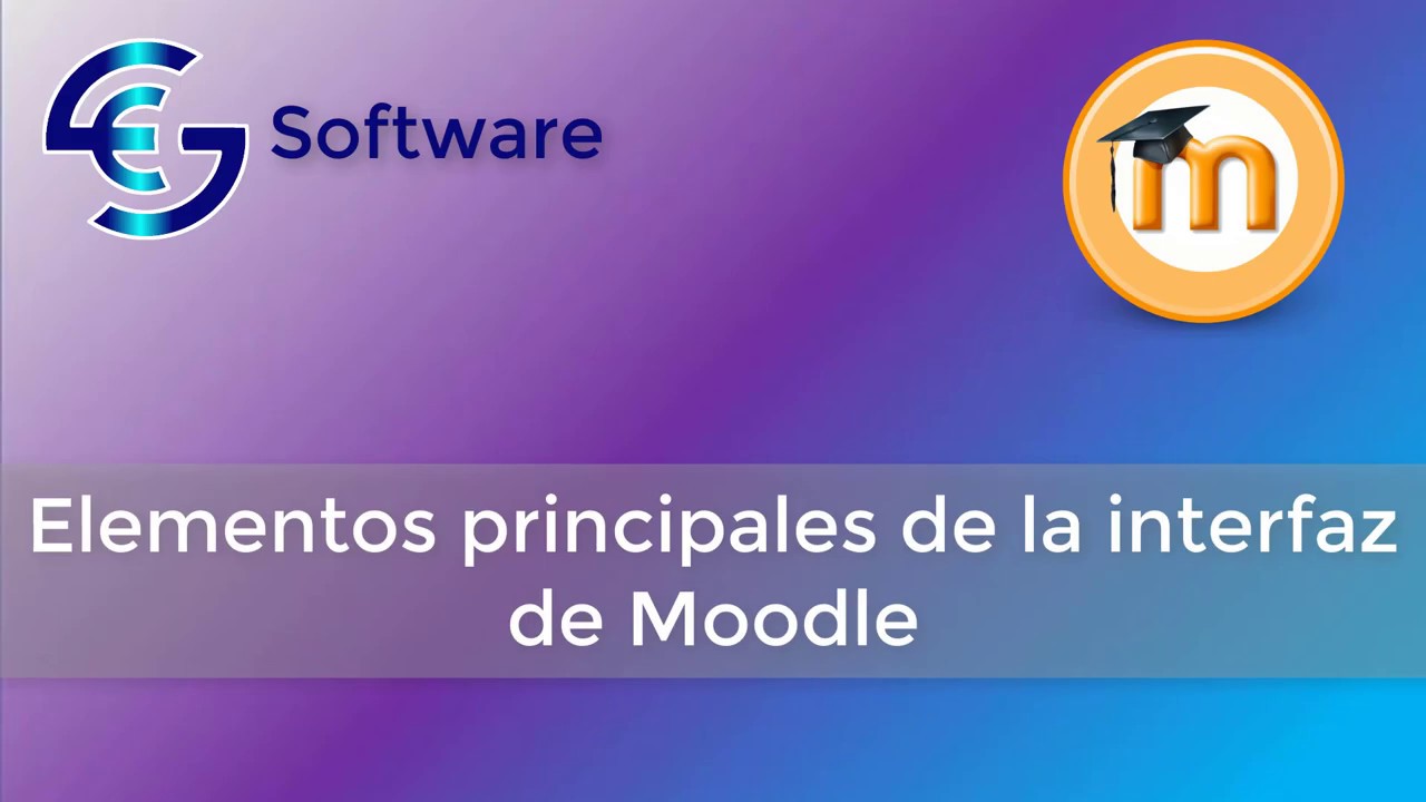 Curso Moodle - 3. Elementos principales de la interfaz gráfica de Moodle - YouTube