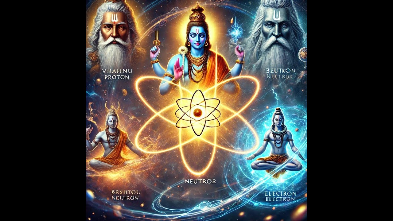 The Atomic Trinity: Vishnu as Proton, Brahma as Neutron, Shiva as ...