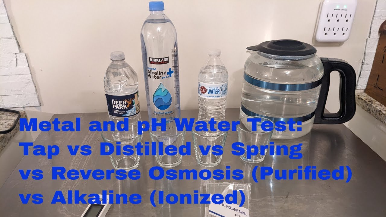 Water Metal and pH Testing, Tap, Distilled, Purified, Ionized, Spring ...