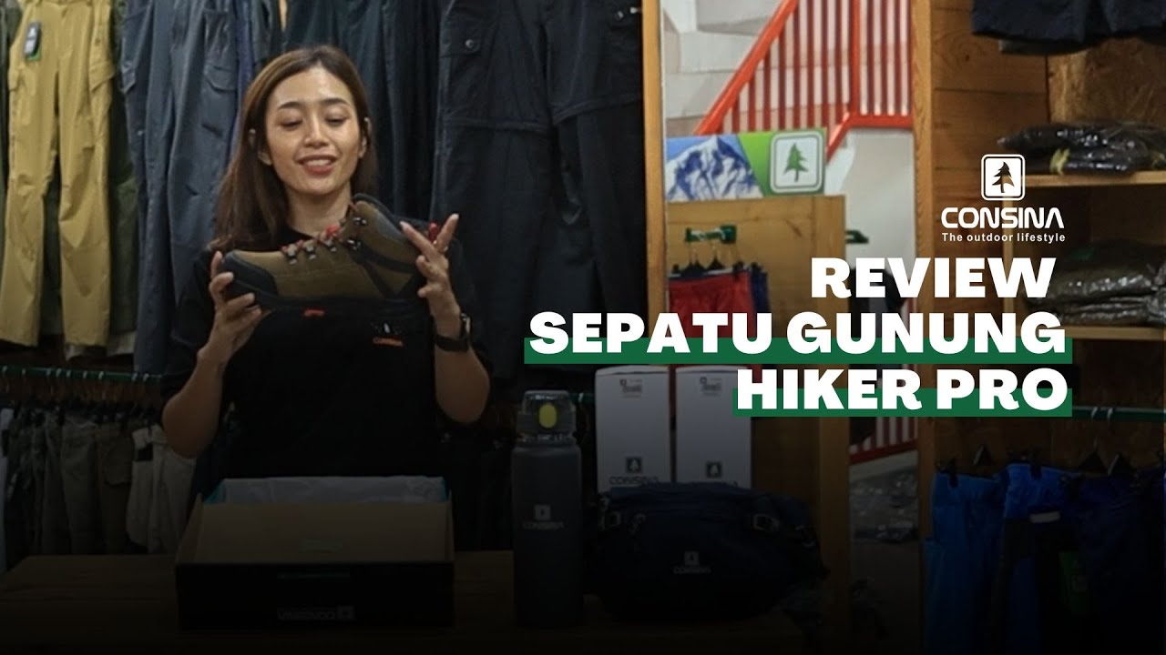 Review Consina Hiker Pro Sepatu Gunung - YouTube