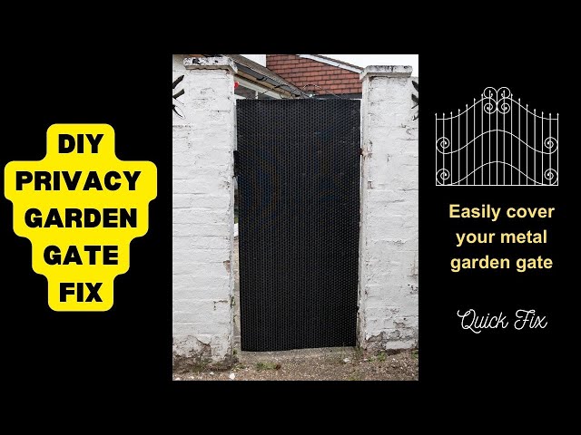 Mesh Wrought Iron Privacy Gate