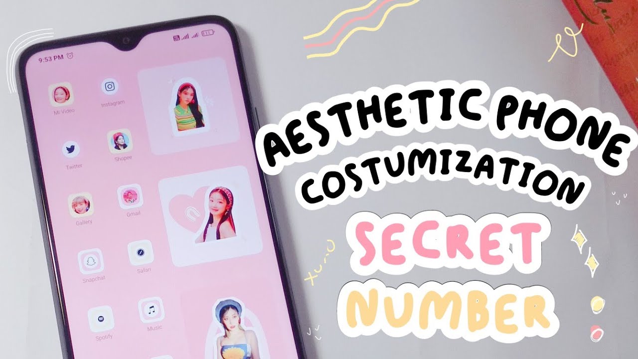 how to make an aesthetic phone secret number theme 🌟🔥 - YouTube