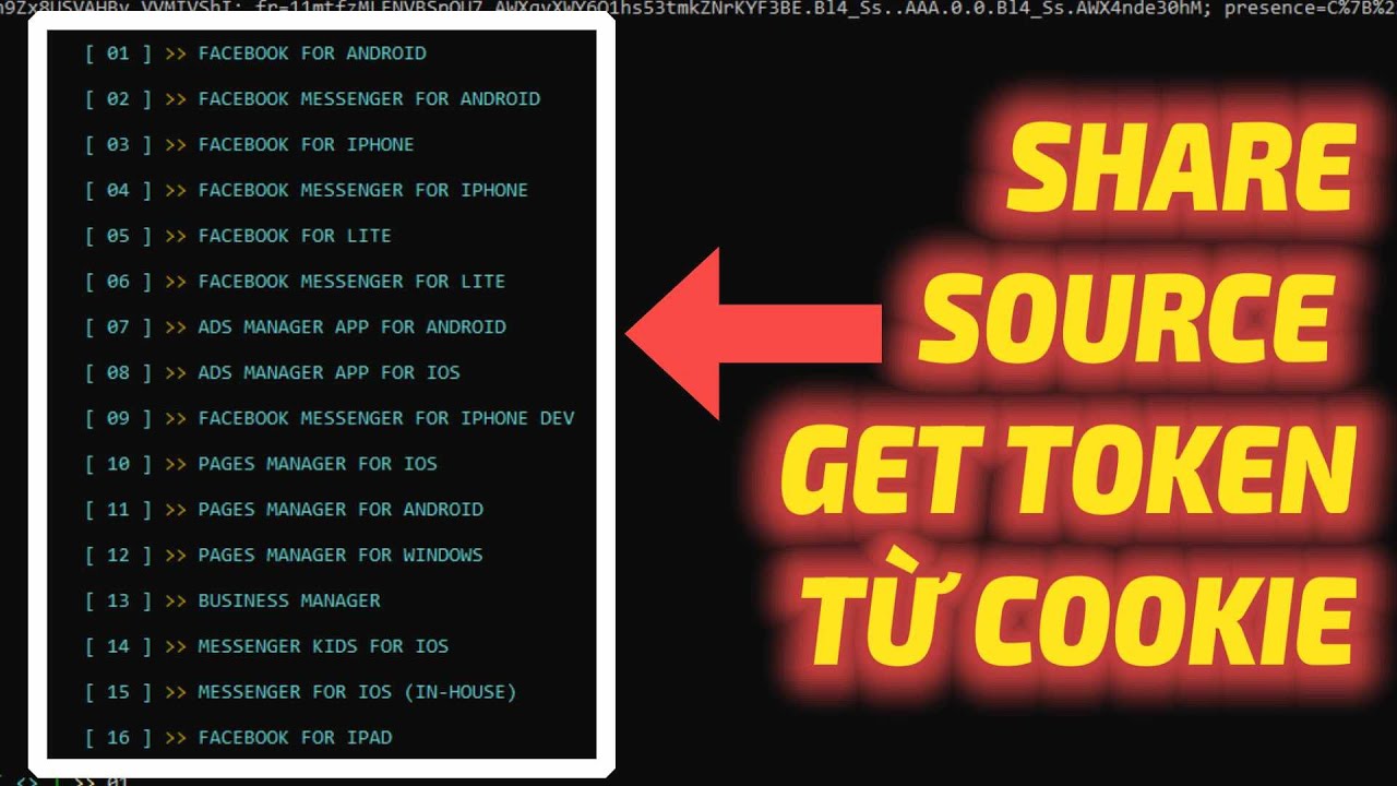 Share Source Get Token Từ Cookie Miễn Phí | Get Token Full Quyền ...