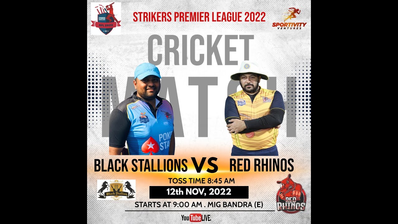 SPL TOURNAMENT 2022 | RED RHINOS VS BLACK STALLIONS - YouTube