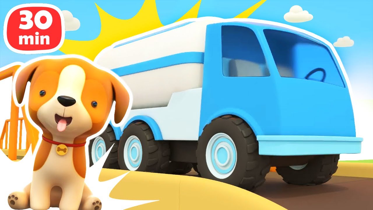 The puppy and a kitten ask Helper cars for help! New rescue adventures ...
