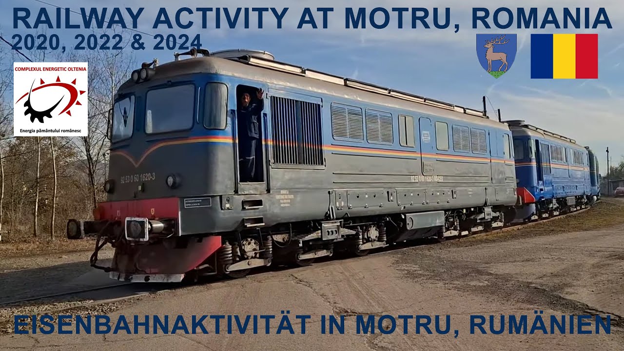 Activitate feroviară la Motru/Railway Activity at Motru, Romania ...