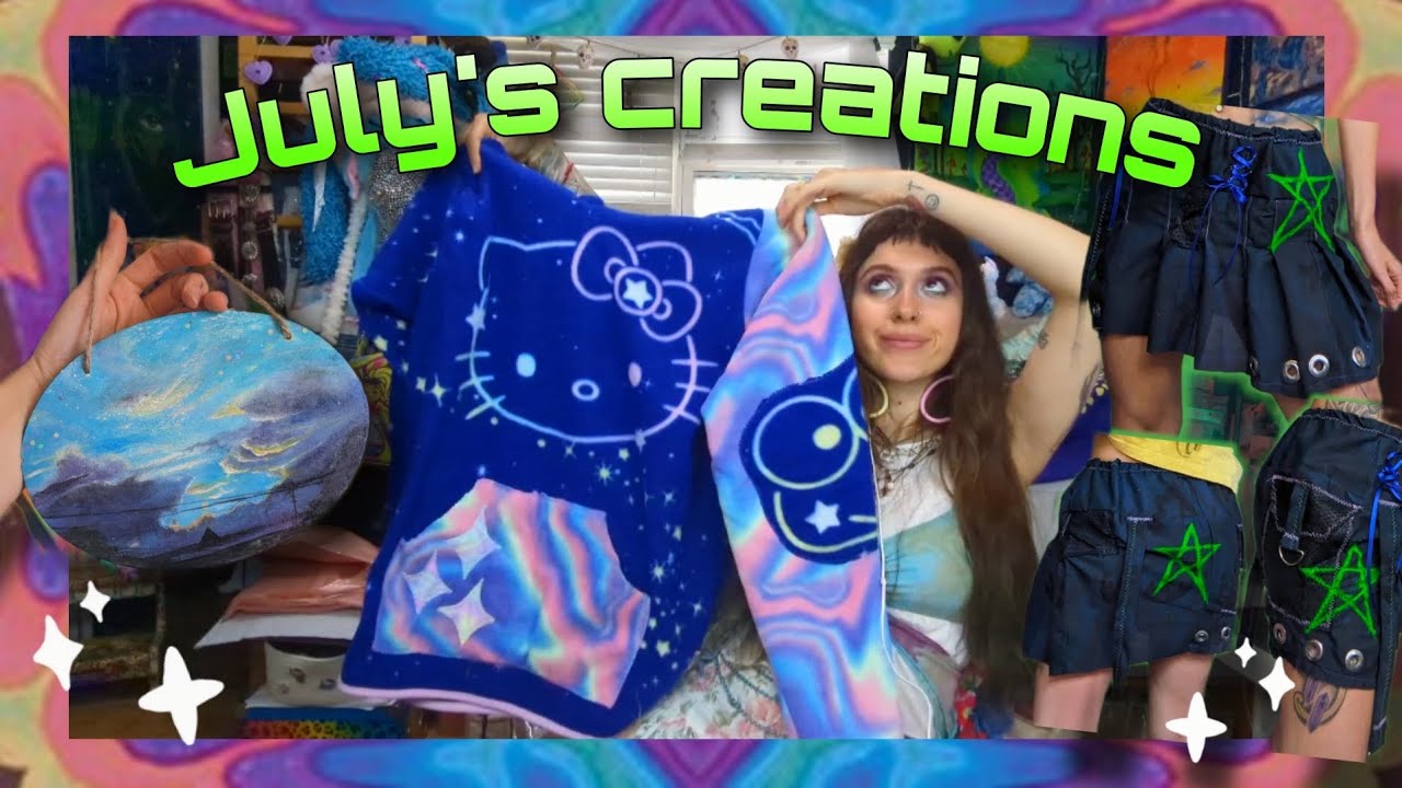 everything I've created in July! (hello kitty , punk/rave aesthetic ...
