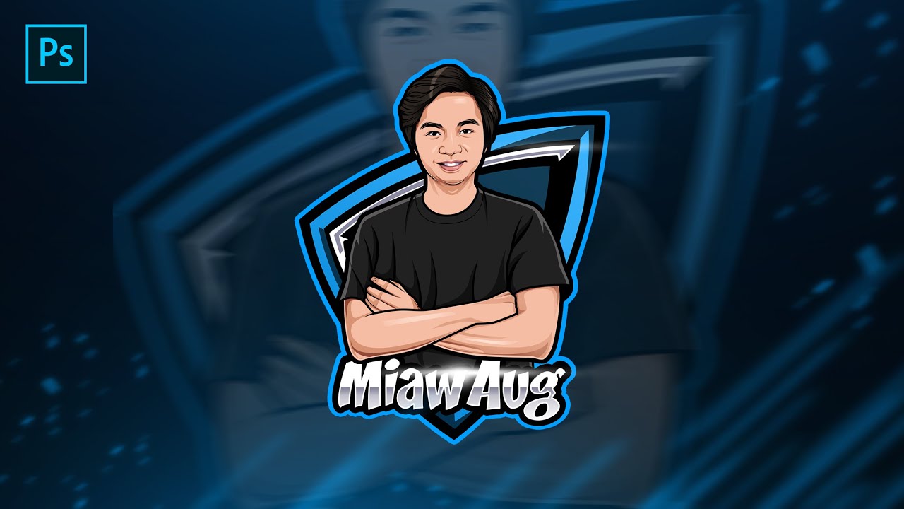 Esport logo @Miawaug - Speed Art | Adobe Photoshop - YouTube