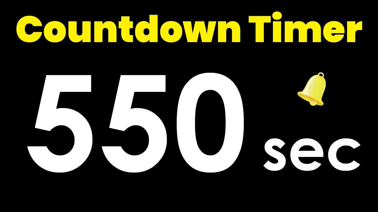 550 second Countdown Timer with Alarm #timerstore #550s #countdown ...