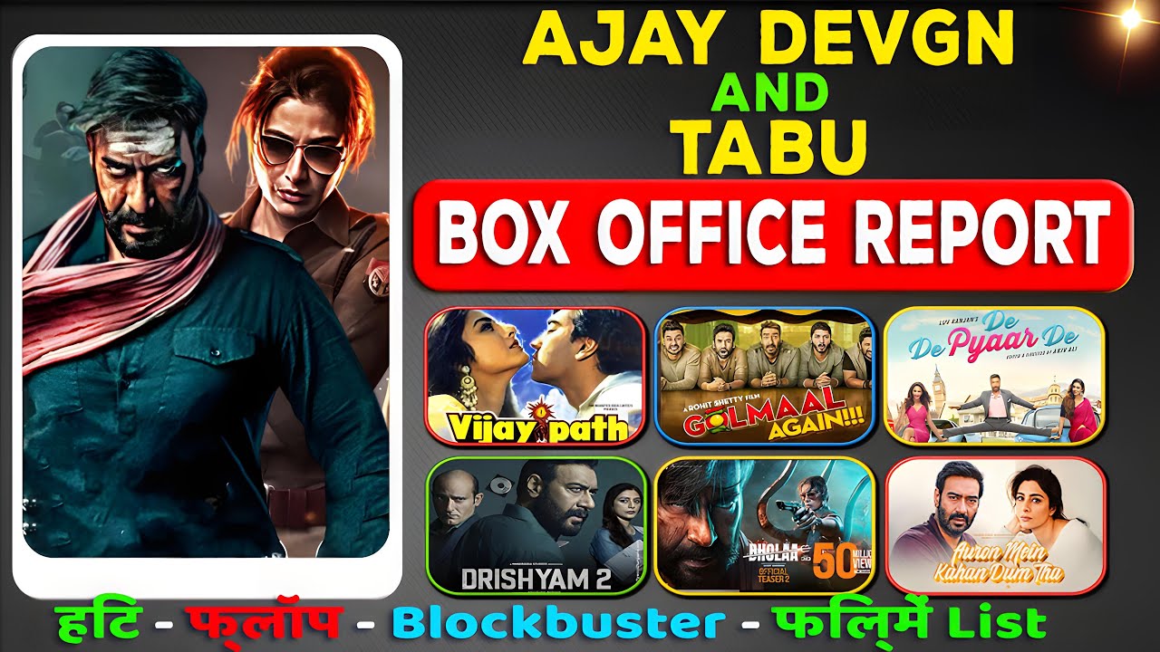 Ajay Devgn and Tabu Hit and Flop All Movies List with Box Office ...
