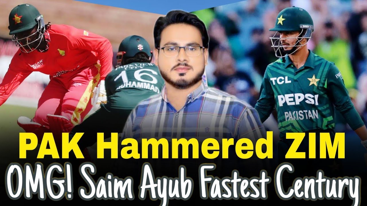 PAK Hammered ZIM In 2nd ODI l OMG! Siam Ayub Fastest Century l Abdullah ...