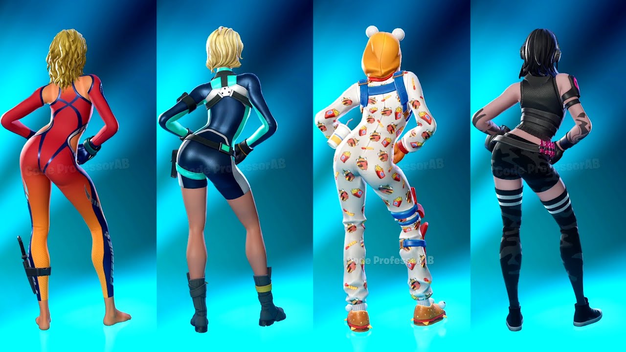 Fortnite Criminals Emote With Medley Surf Rider Onsie Jawbreaker Skin ...