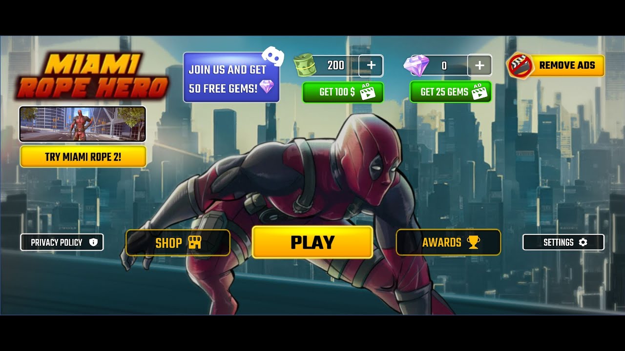 Miami rope hero games/Miami tope hero Spaider game - YouTube