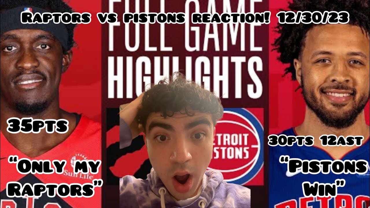 PISTONS END 28 GAME L STREAK! Toronto Raptors vs Detroit Pistons - Full ...