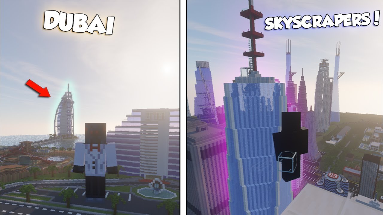 Visting My Old Minecraft Worlds! - Skyscraper City & Dubai! - YouTube