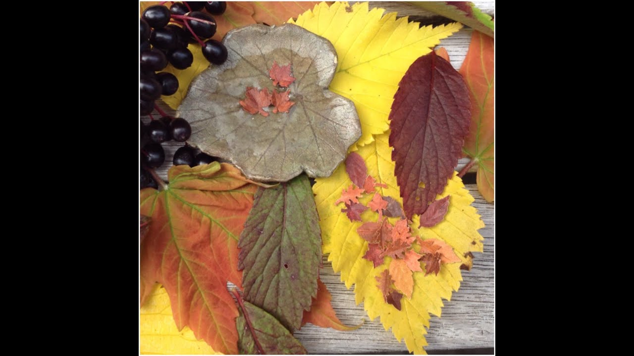 How to make miniature fall leaves - YouTube