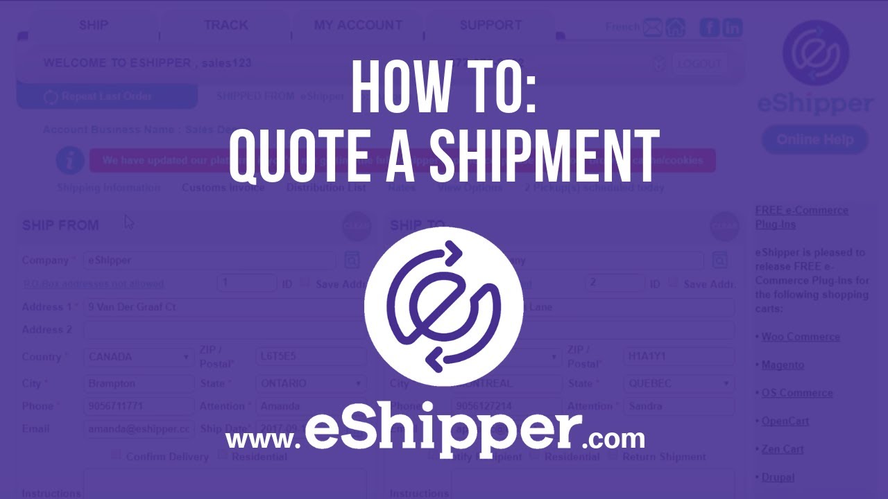 How To: Quote a Shipment - YouTube