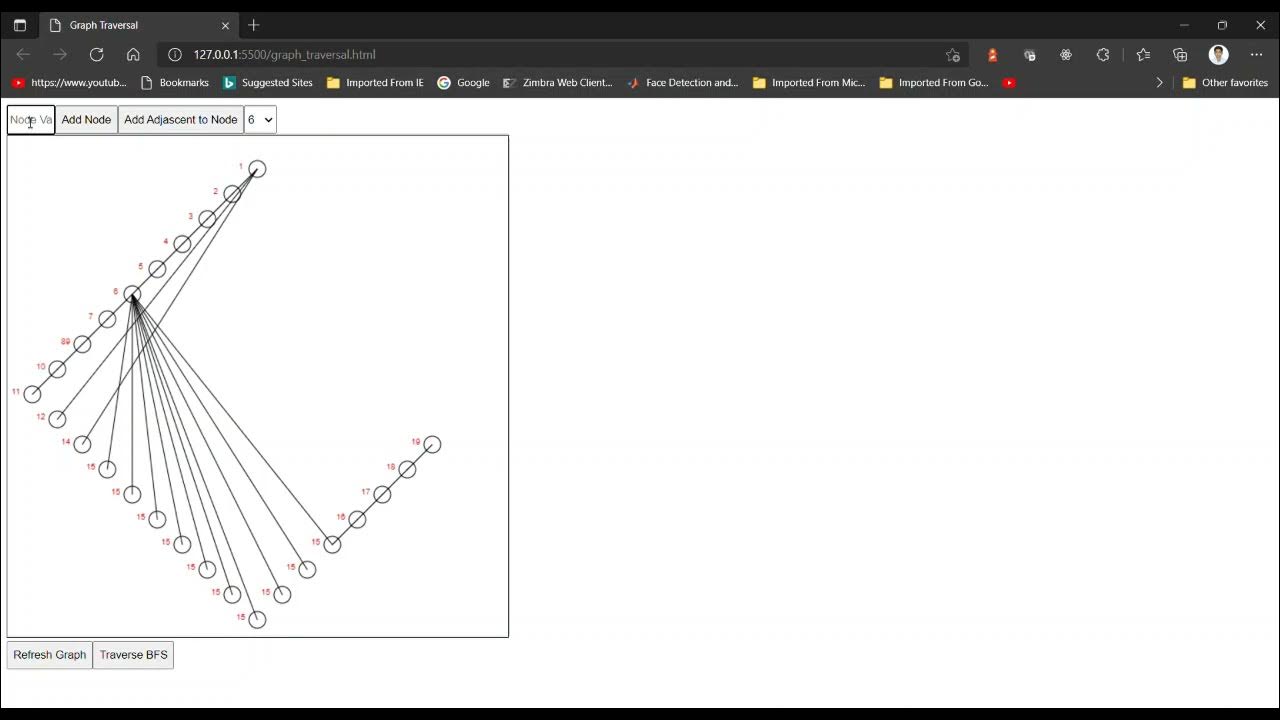 BFS visual implementation in javascript | source in description - YouTube