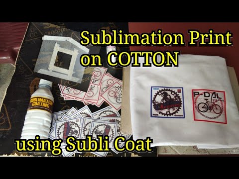 Sublimation print on cotton shirt using subli coat, Complete Process ...