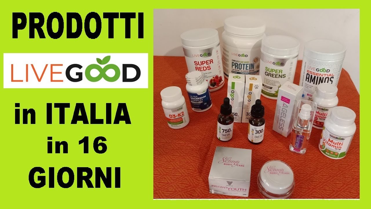 Prodotti LiveGood in Italia in 16 giorni. Consigli per risparmiare sulla spedizione. - YouTube