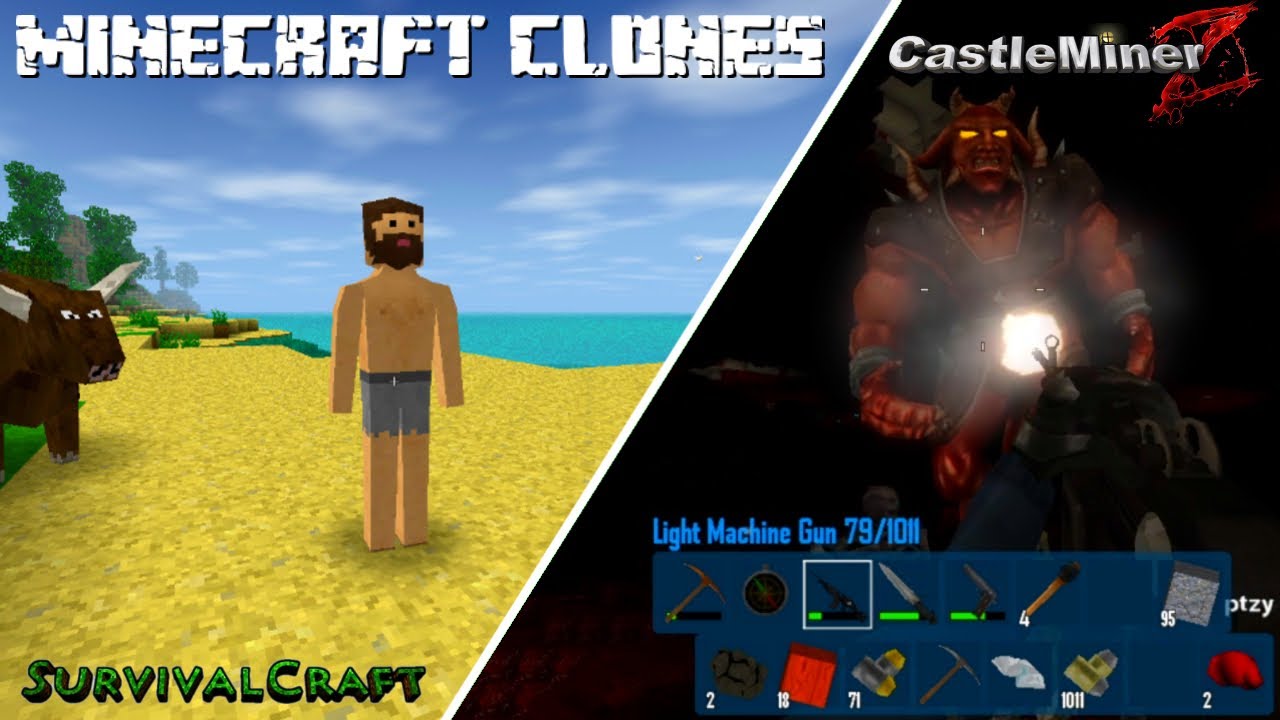 Playing Minecraft Clones - YouTube