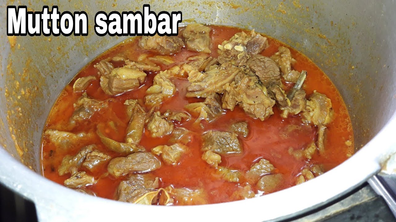 Mutton sambar recipe in Kannada | ಮಟನ್ ಸಾರು | - YouTube