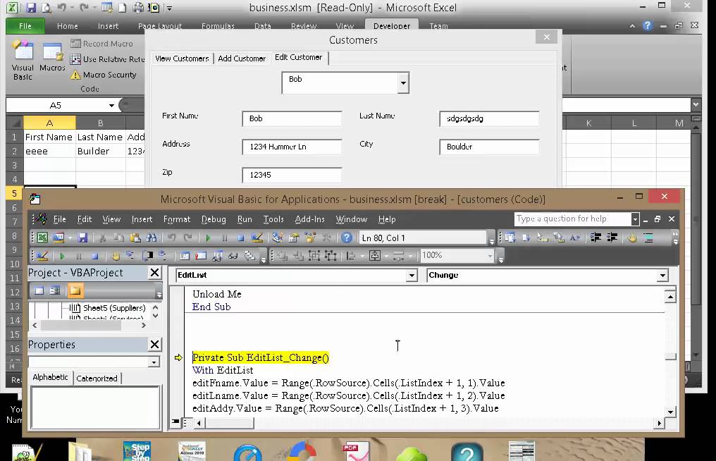 Step through UserForm Code-Excel Help by XLorate - YouTube
