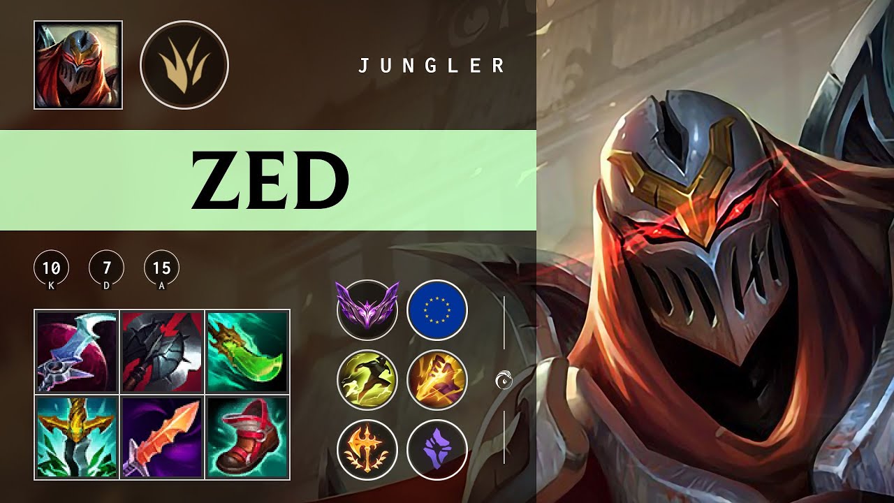 Zed Jungle vs Rammus - EUW Master Patch 25.22 - YouTube