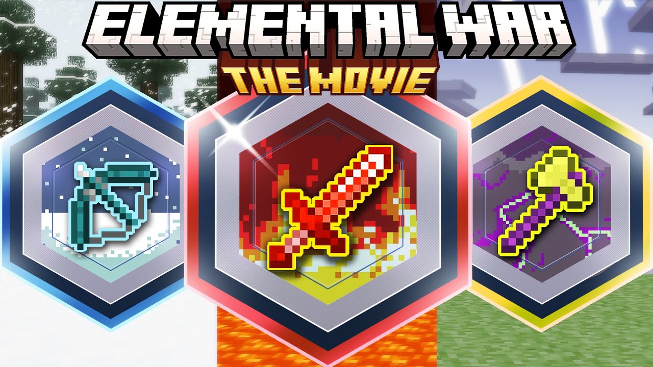 Minecraft ELEMENTAL WAR: The Movie - YouTube