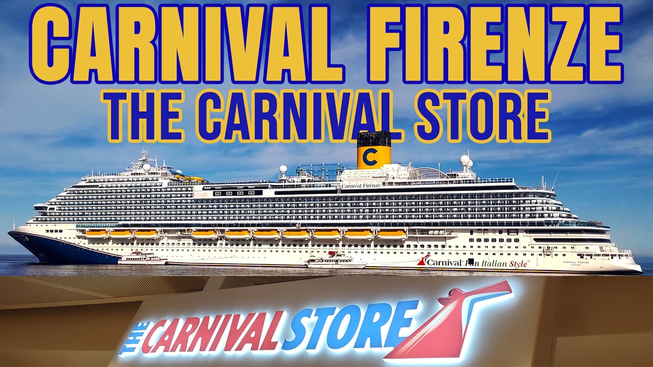 The Carnival Store On The Firenze - The Coolest Cruise Gift Shop? - YouTube
