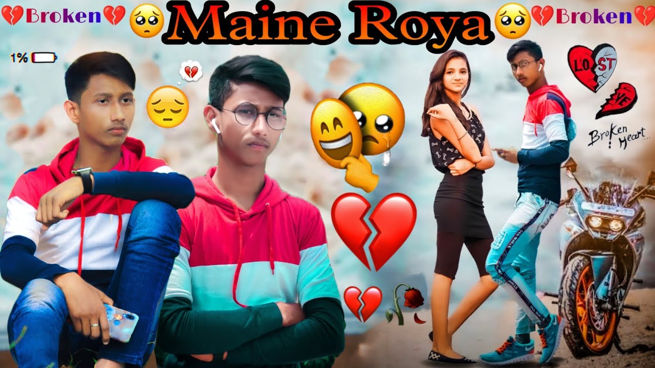 Maine Roya-_💔🥺 Broken Heart love story Sad song /😭😭 Best Lo-fi Song /🖤🥀 ...