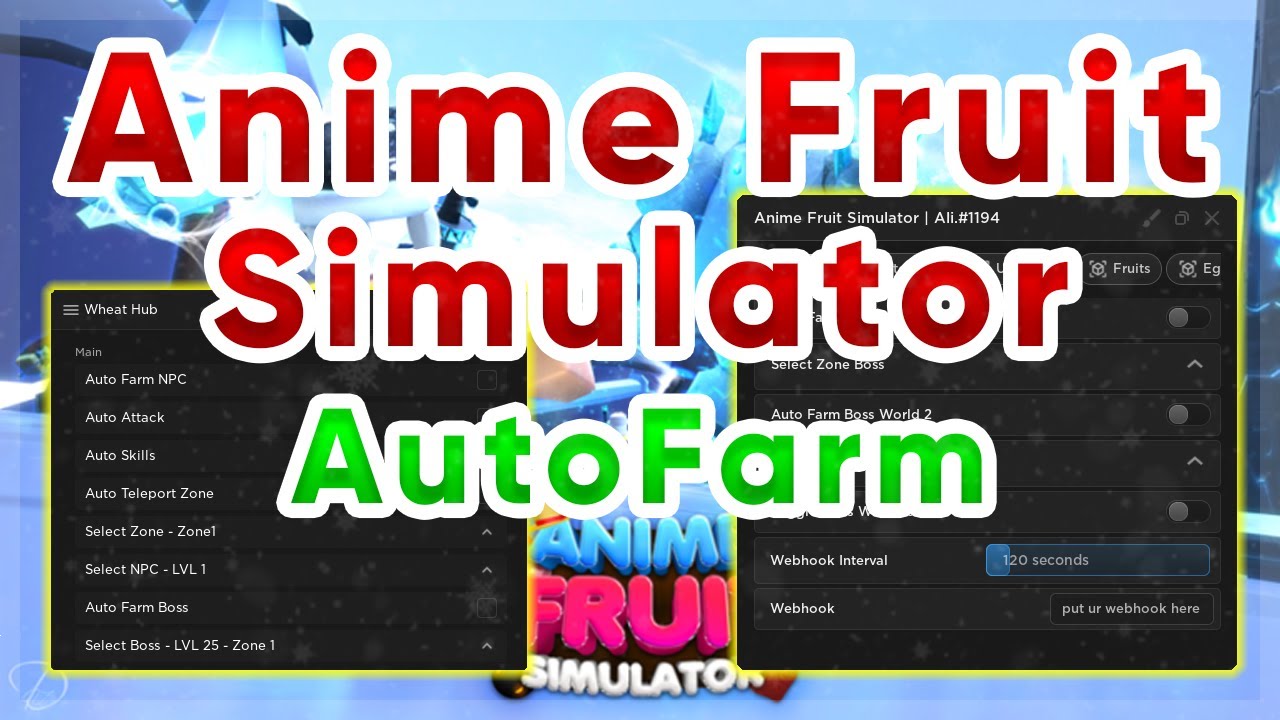 Anime Fruit Simulator AutoFarm/Fruit Script | Pastebin - YouTube