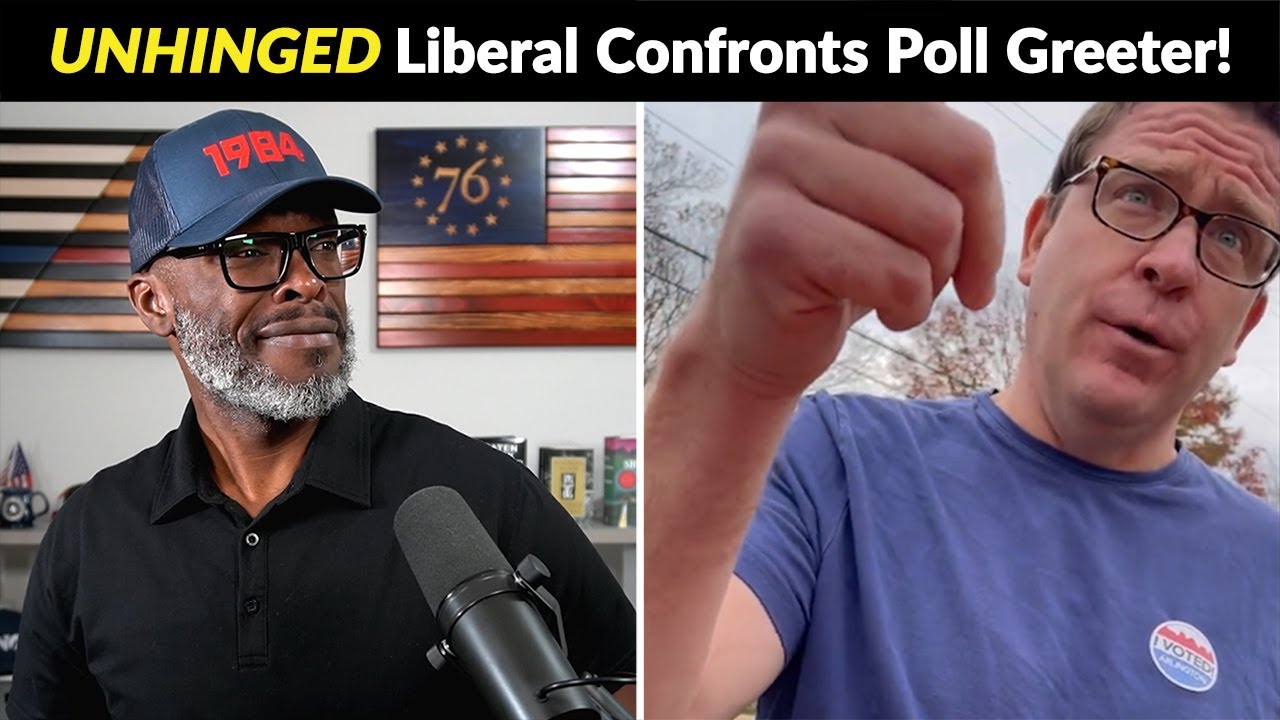 UNHINGED Democrat CONFRONTS Republican Poll Greeter In Virginia! - YouTube