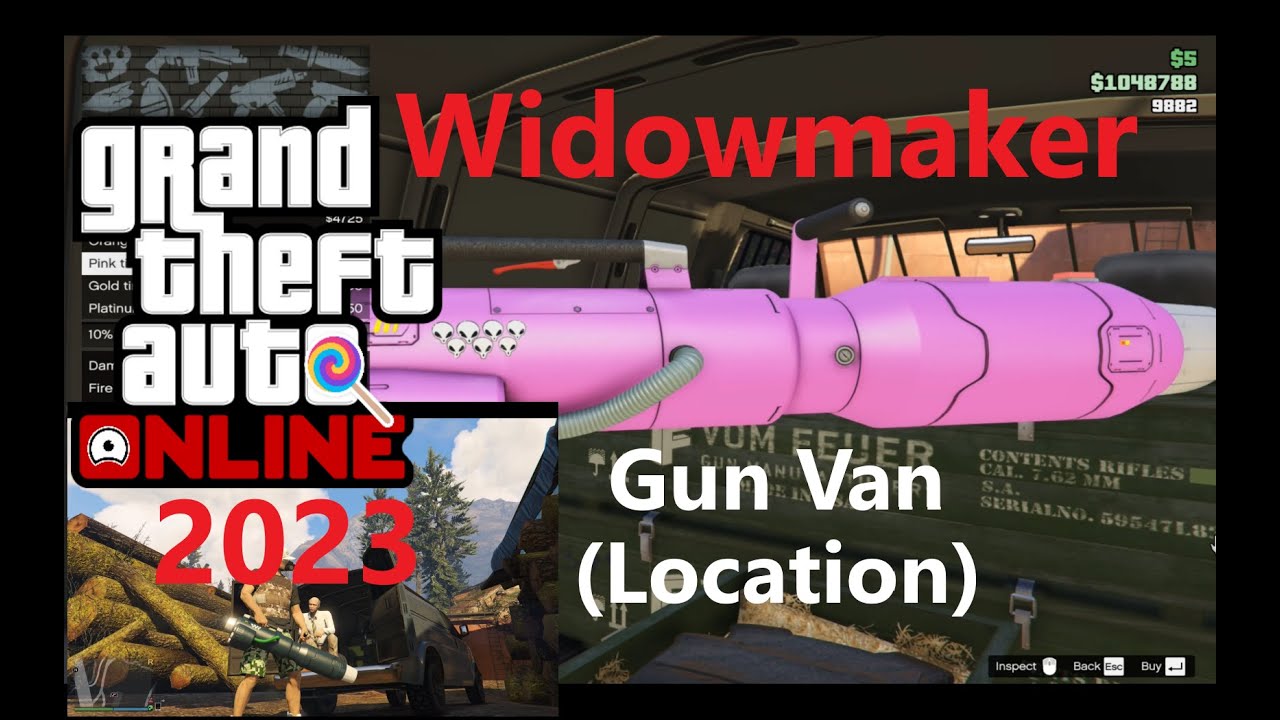 GTA 5 Online: Gun Van Location (2023) Widowmaker Unlock | Complete ...
