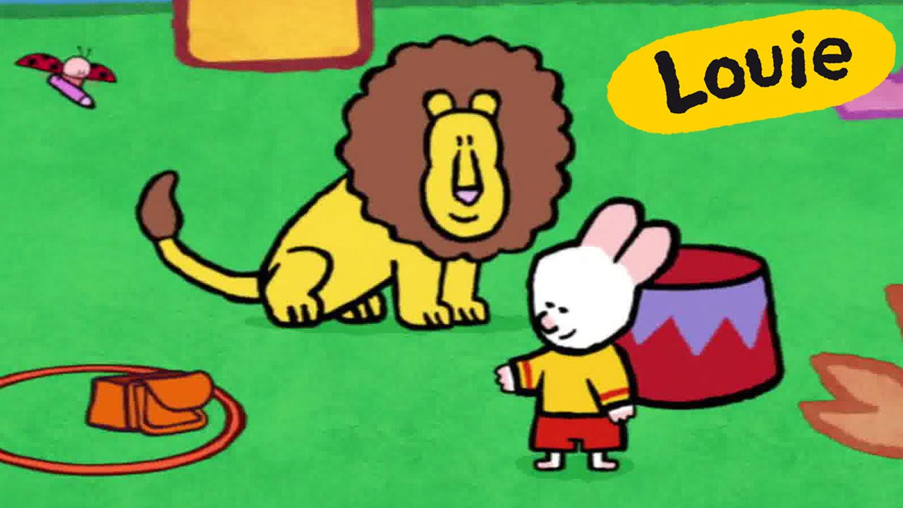 Cartoon for kids - Louie draw me a Lion HD | Learn to draw - YouTube