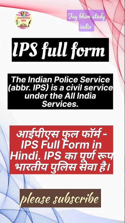 ,,💥🌏IPS🌏💥 full form in hindi and english me #shorts #ips full form #ips #shortvideo #shortsviral ...