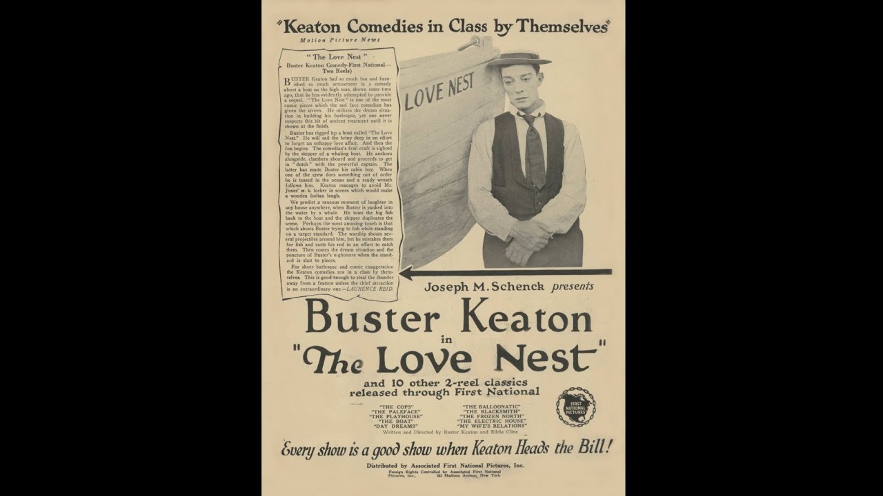 The Love Nest 1923 - Buster Keaton Short film - 1080p Full HD Blu-ray ...