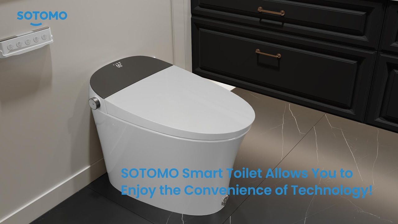 The SOTOMO 16F-D80-PRO Smart Toilet is now available! - YouTube